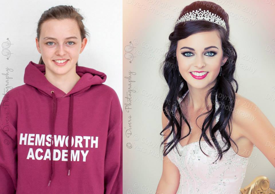 Before and after makeover Chloe - Rachael Divers