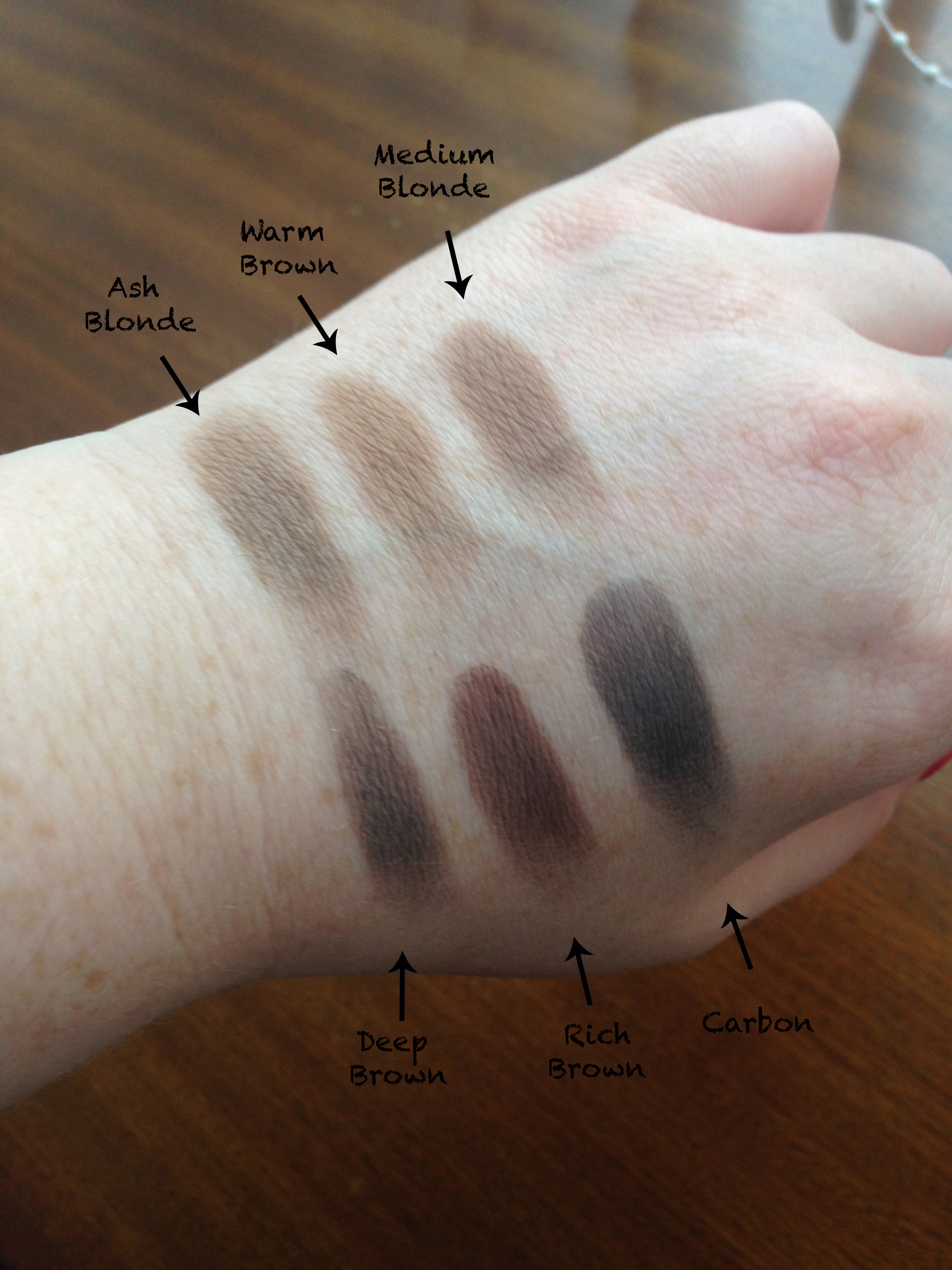 HD Brows Palette swatches - Rachael Divers Makeup Artistry